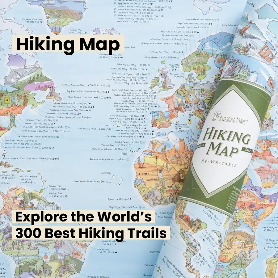 Hiking Map - The World's Best Trails and Spots | Awesome Maps