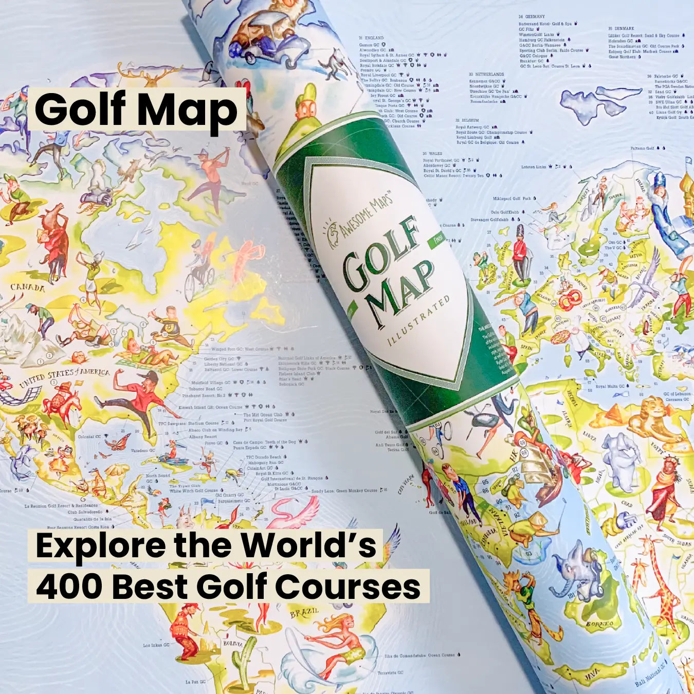 Best Golf Courses Map | Awesome Maps