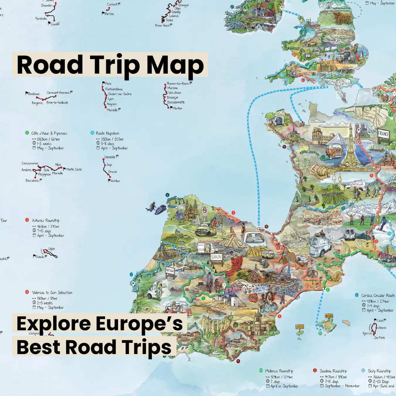 Road Trip Map | Awesome Maps